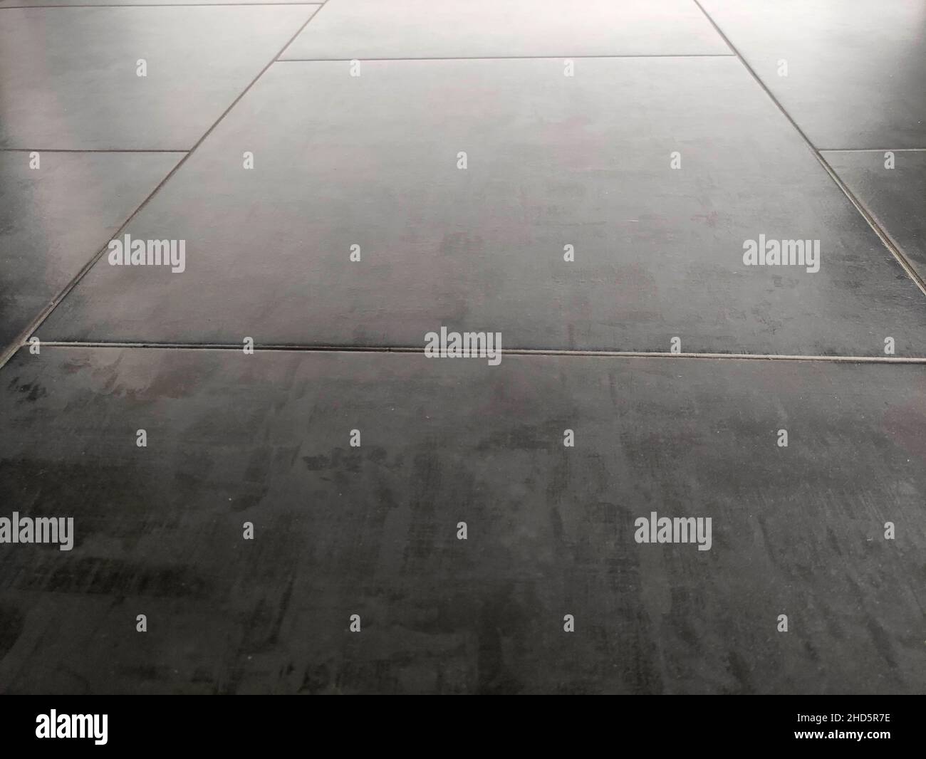 Tiled floor close view, old scratched marble pattern background Stock ...