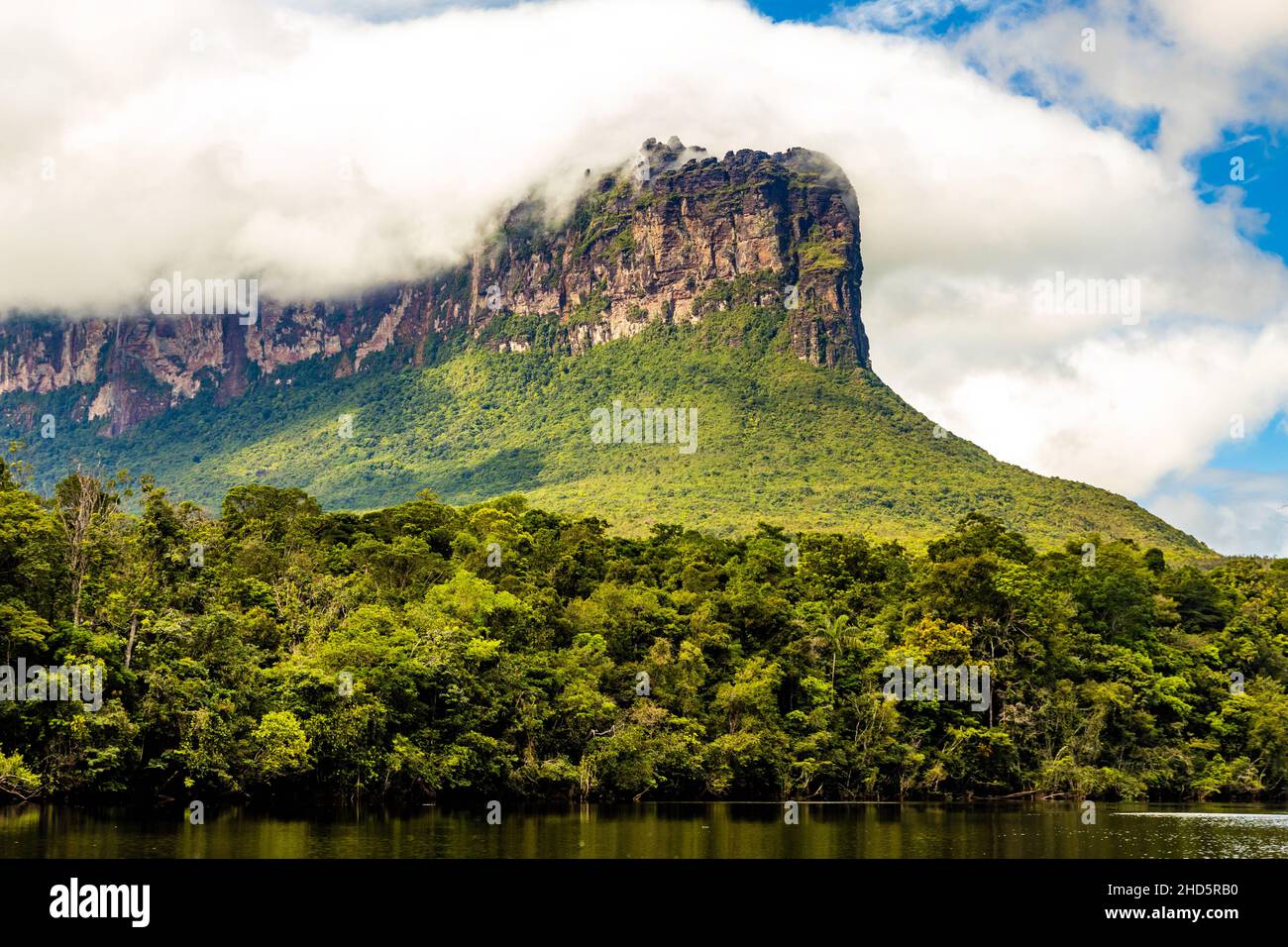 Scenic view of Canaima National Park Mountains and Canyons in Venezuela ...