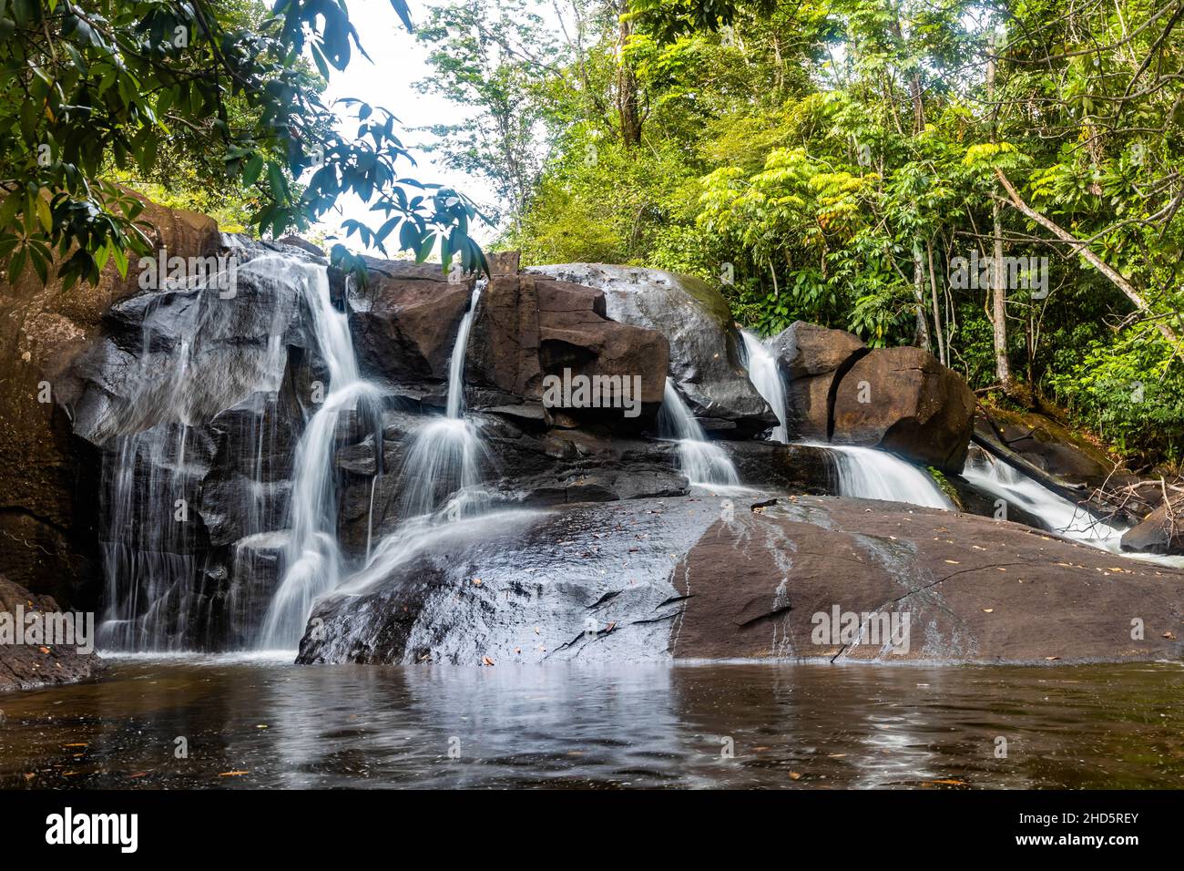 Waterfalls in Canaima national park Venezuela at day Stock Photo - Alamy