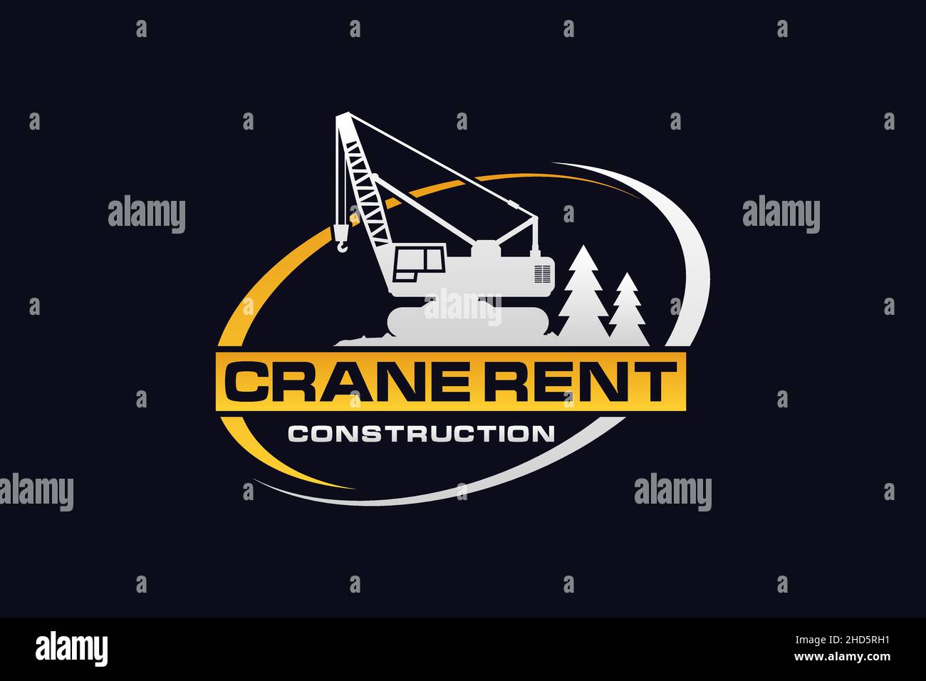 Crane logo template vector. Heavy equipment logo vector for ...