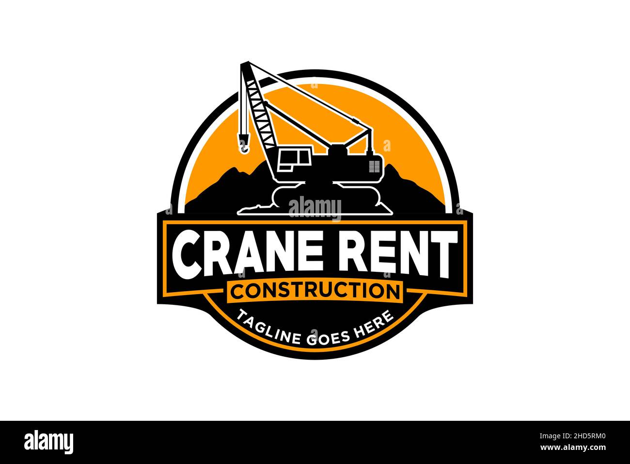 Crane logo template vector. Heavy equipment logo vector for ...
