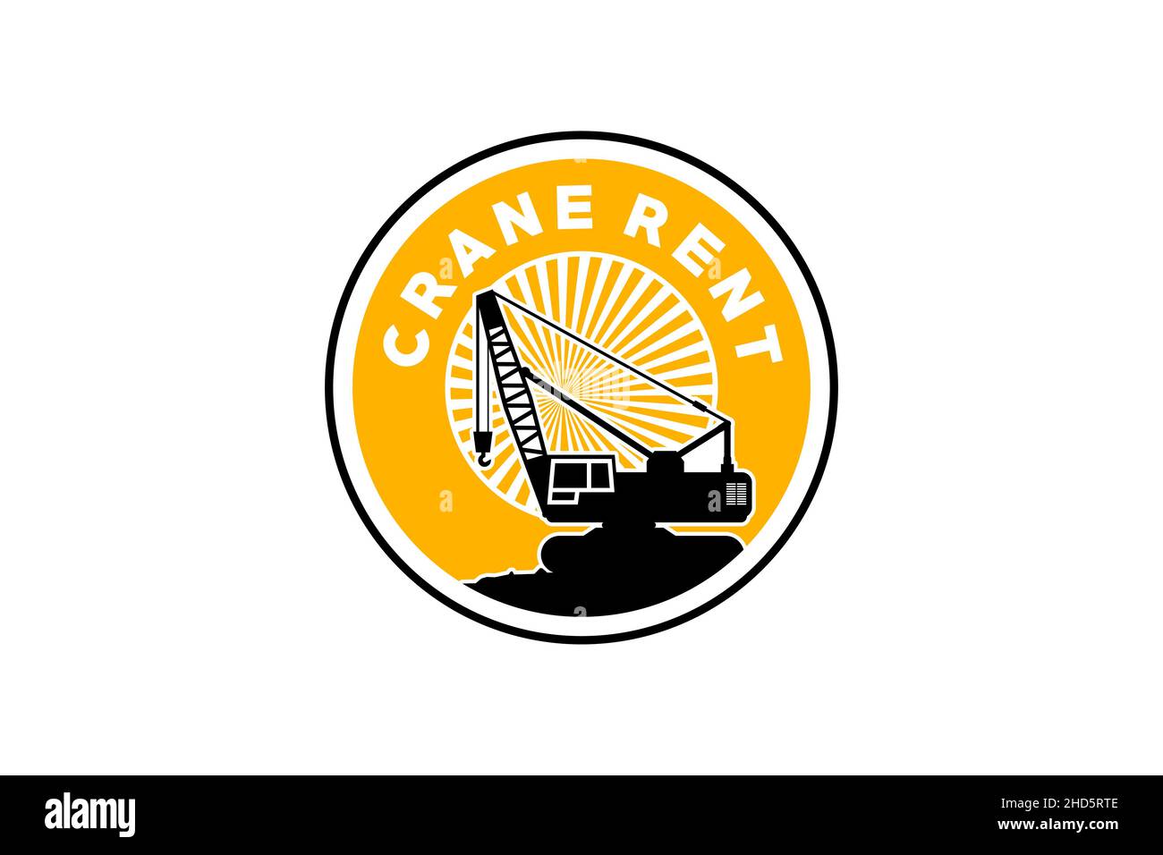 Crane logo template vector. Heavy equipment logo vector for ...