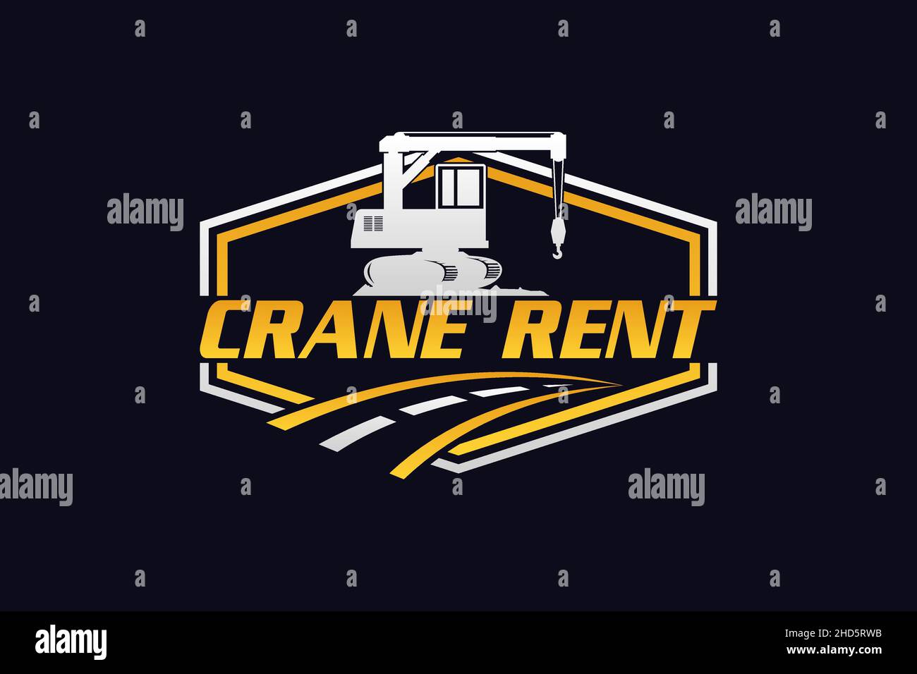 Crane logo template vector. Heavy equipment logo vector for ...