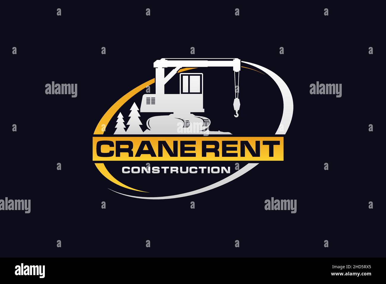 Crane logo template vector. Heavy equipment logo vector for ...