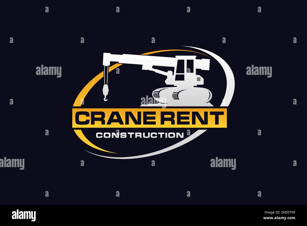 Crane logo template vector. Heavy equipment logo vector for ...