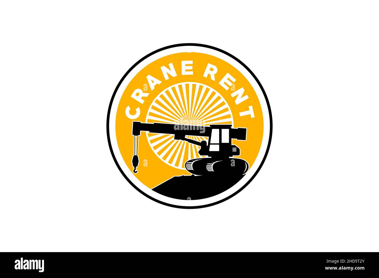 Crane logo template vector. Heavy equipment logo vector for ...
