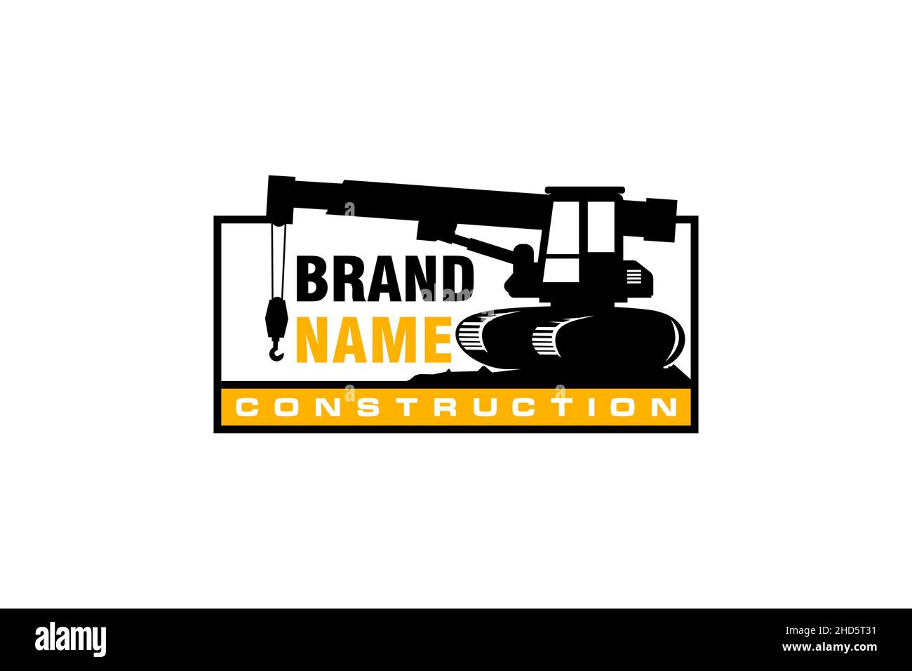 Crane logo template vector. Heavy equipment logo vector for ...
