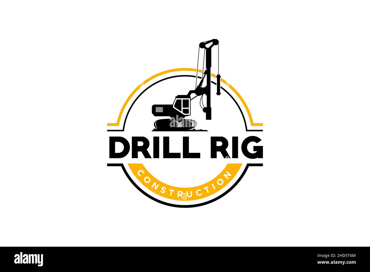 Drill Rig logo template vector. Heavy equipment logo vector for ...