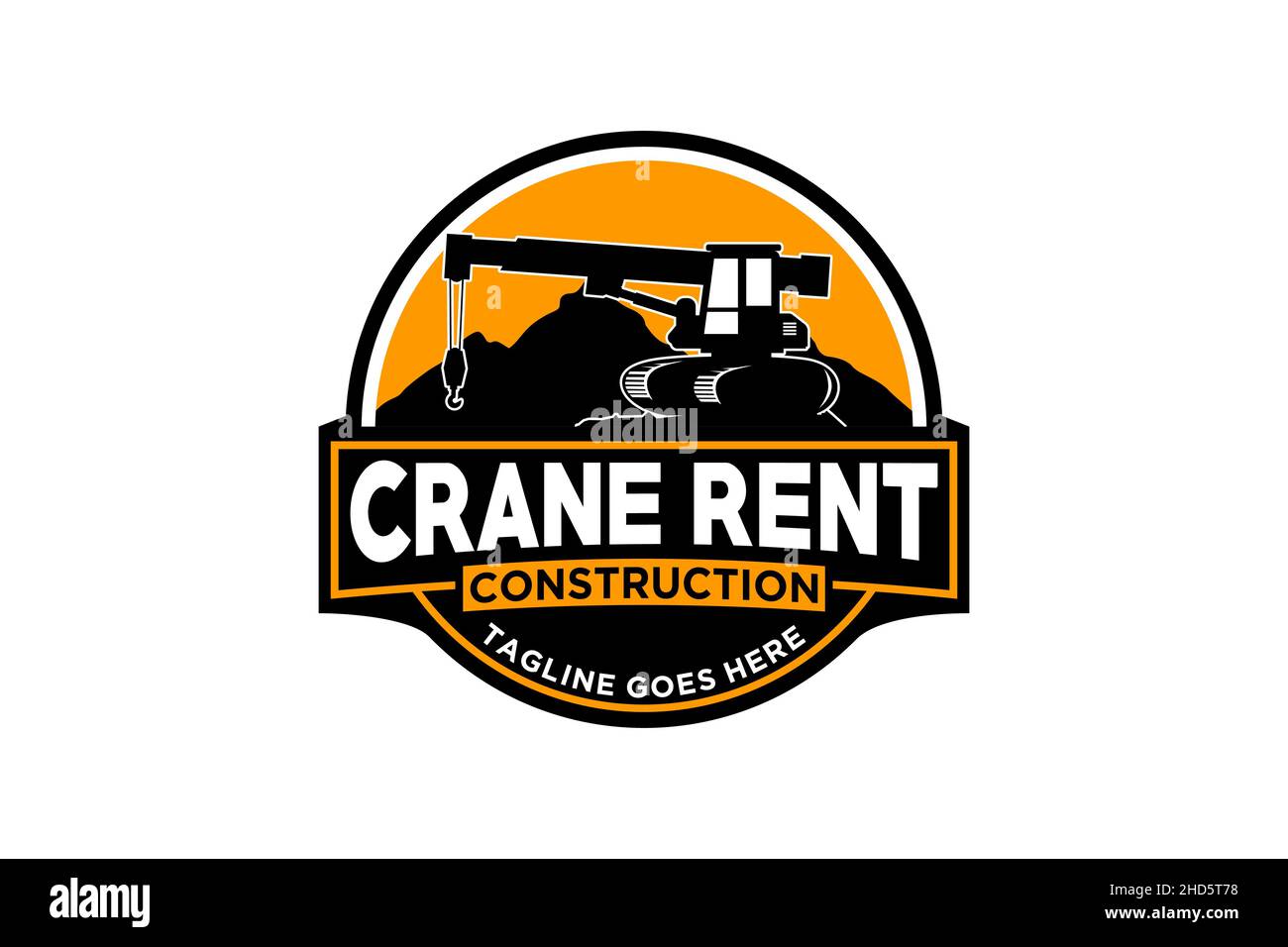 Crane logo template vector. Heavy equipment logo vector for ...