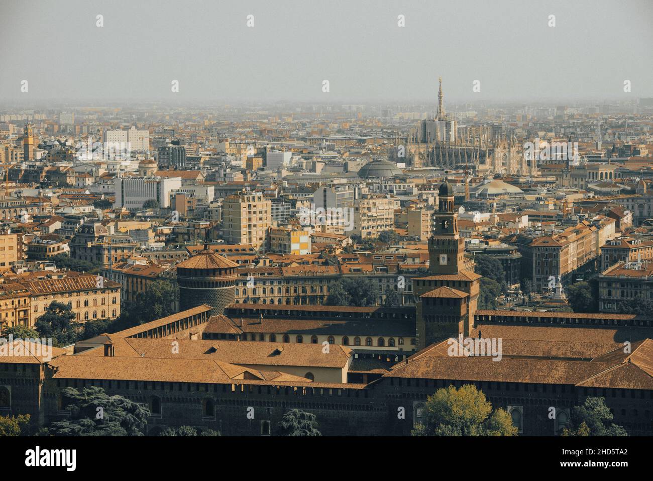 Milan aerial porta sempione hi-res stock photography and images - Alamy