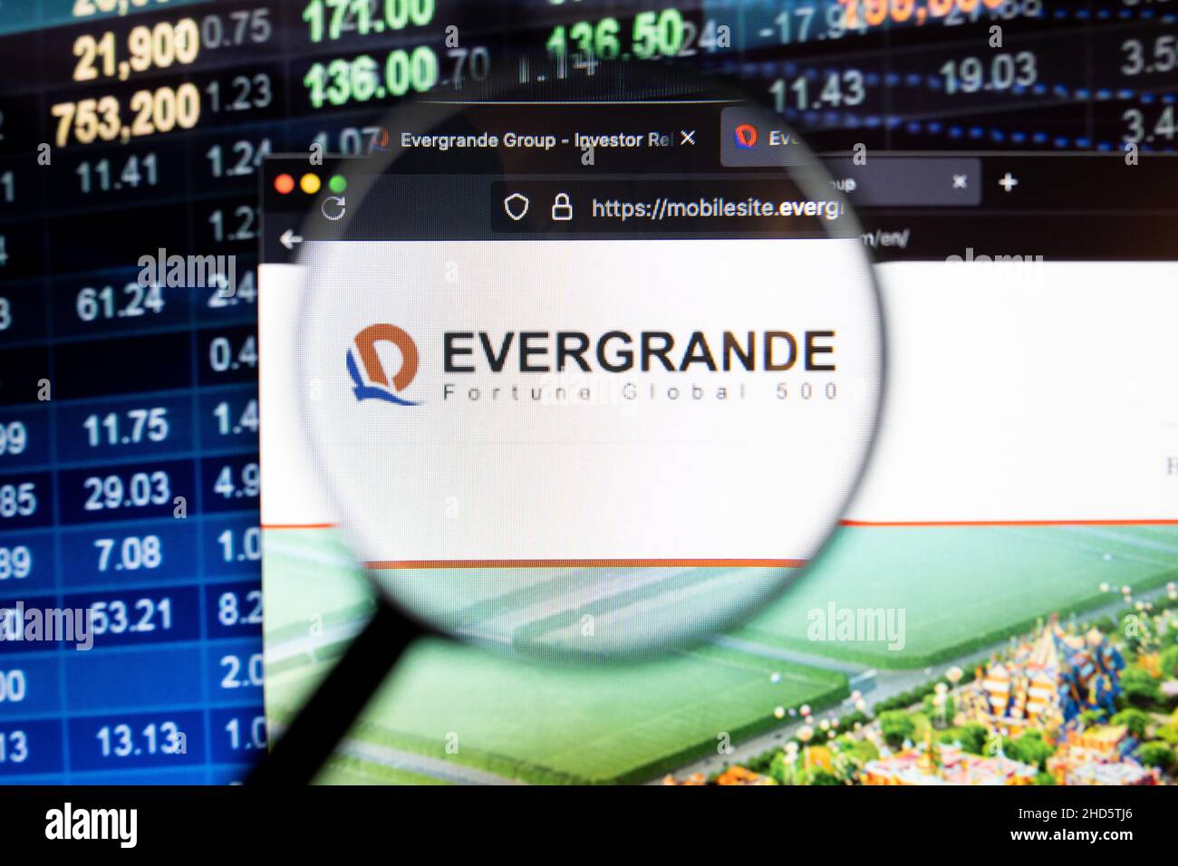 Evergrande logo hi-res stock photography and images - Alamy