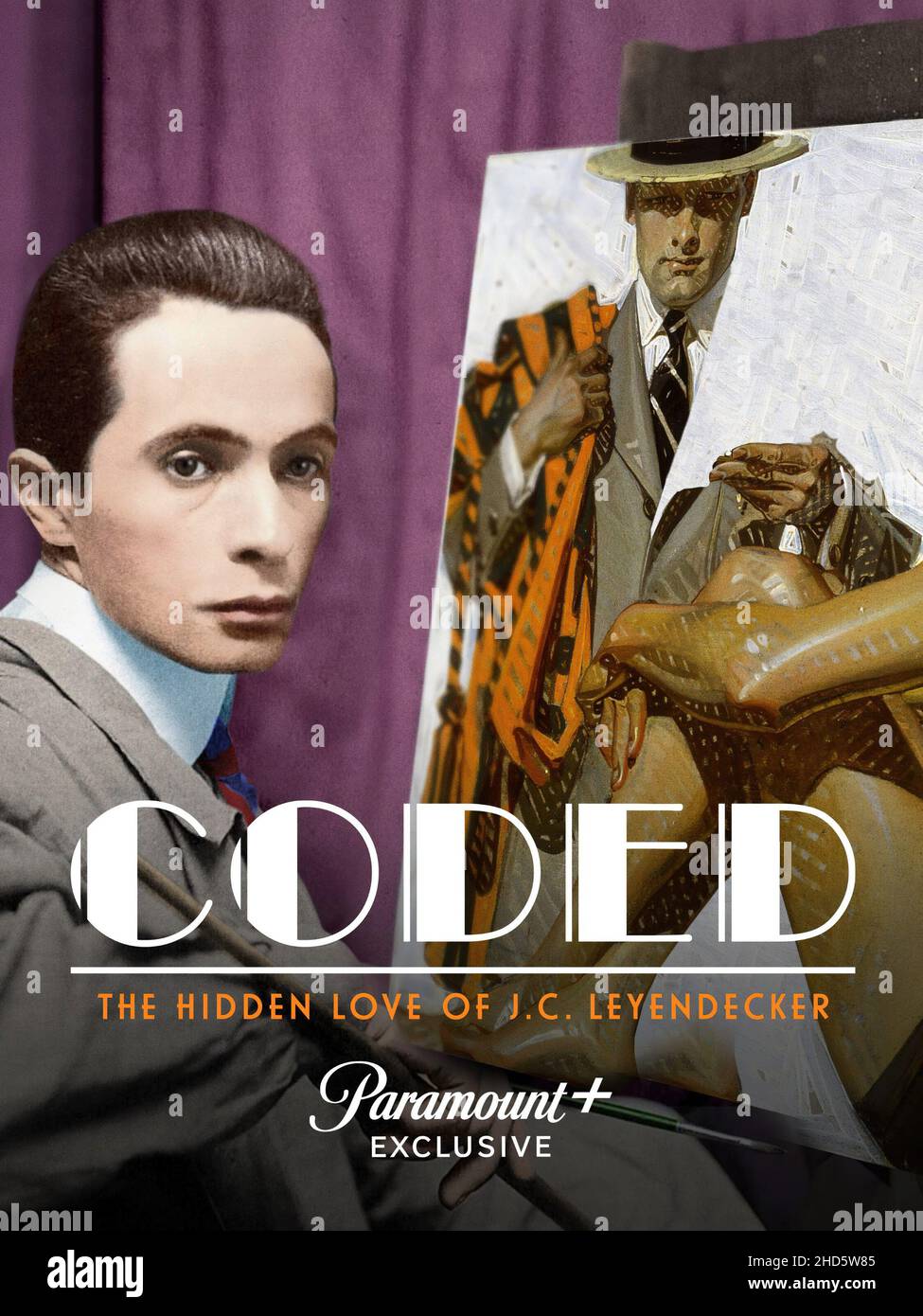 CODED: THE HIDDEN LOVE OF J.C. LEYENDECKER, poster, J.C. Leyendecker ...