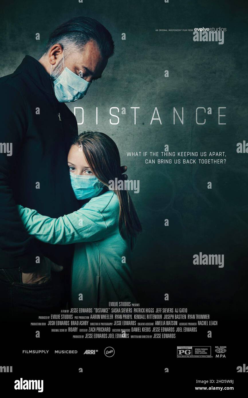 DISTANCE, poster, from left: Jeff Sievers, Sasha Sievers, 2020 ...