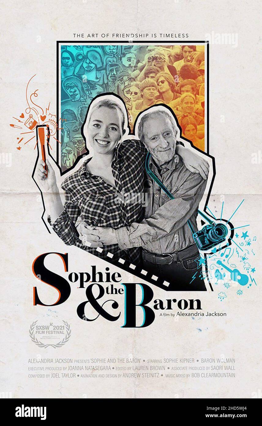 SOPHIE AND THE BARON, poster, from left: Sophie Kipner, Baron Wolman ...