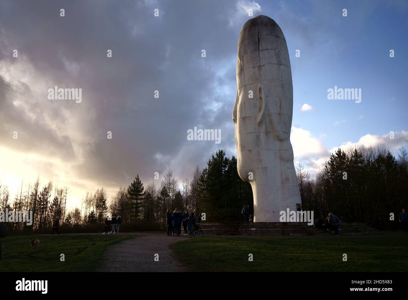 The Dream sculpture at Sutton Manor in St Helens Stock Photo - Alamy
