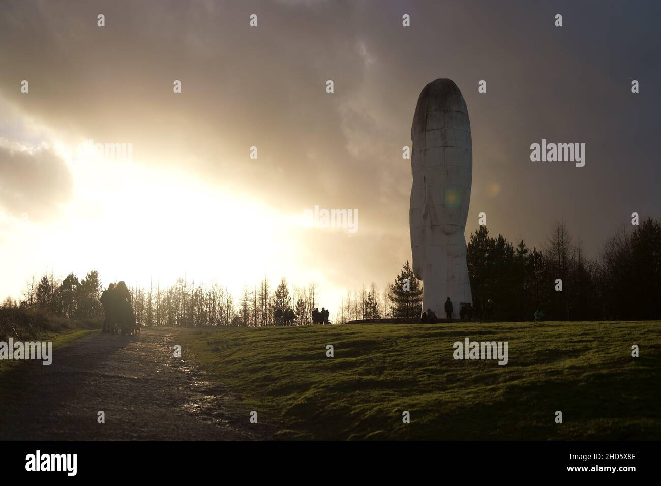 The Dream sculpture at Sutton Manor in St Helens Stock Photo - Alamy