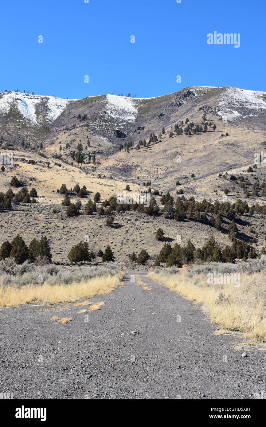 Empty looking ranchlands in Lake County, Oregon, United States Stock ...