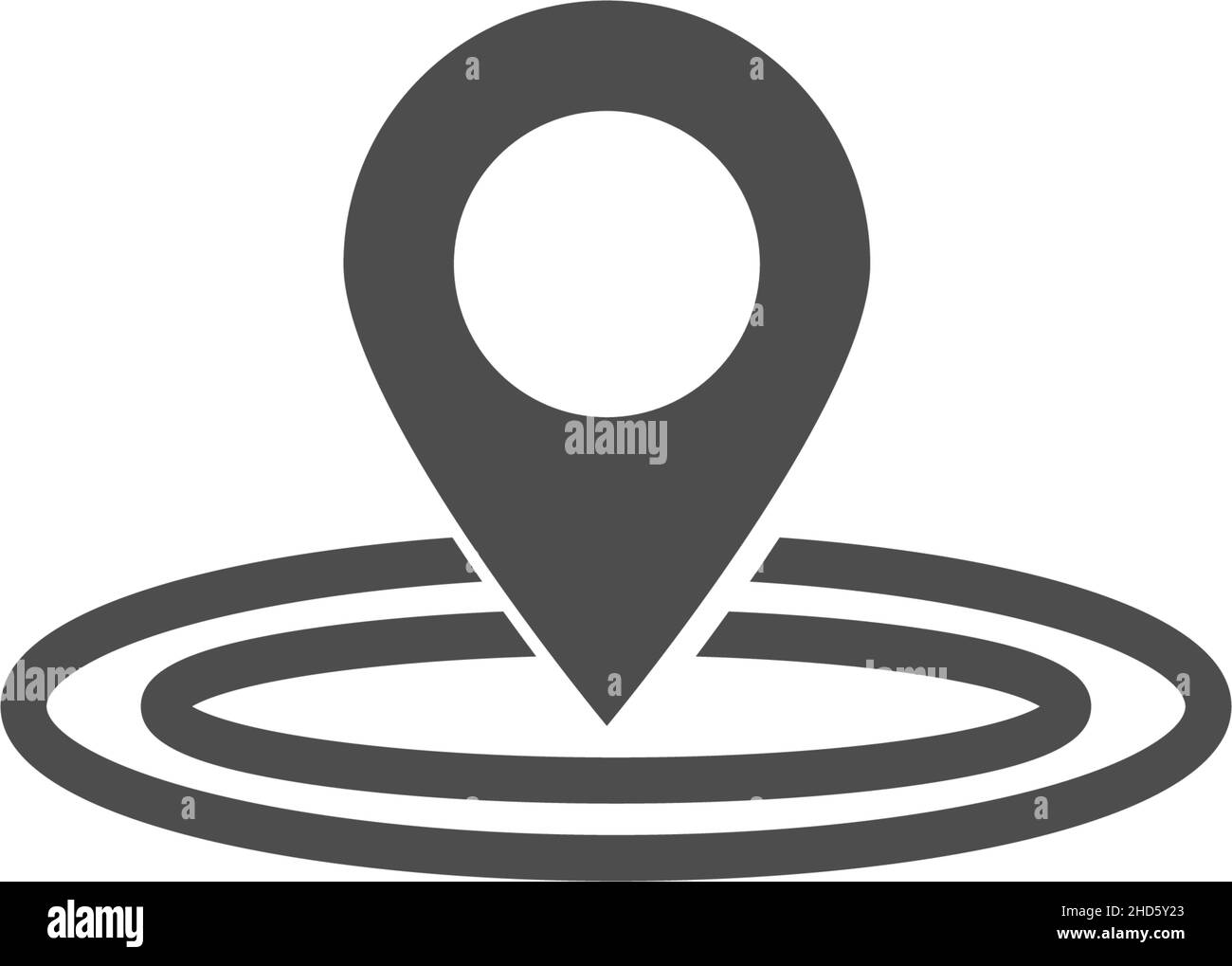 Map pointer icon flat design template illustration vector Stock Vector Image & Art - Alamy