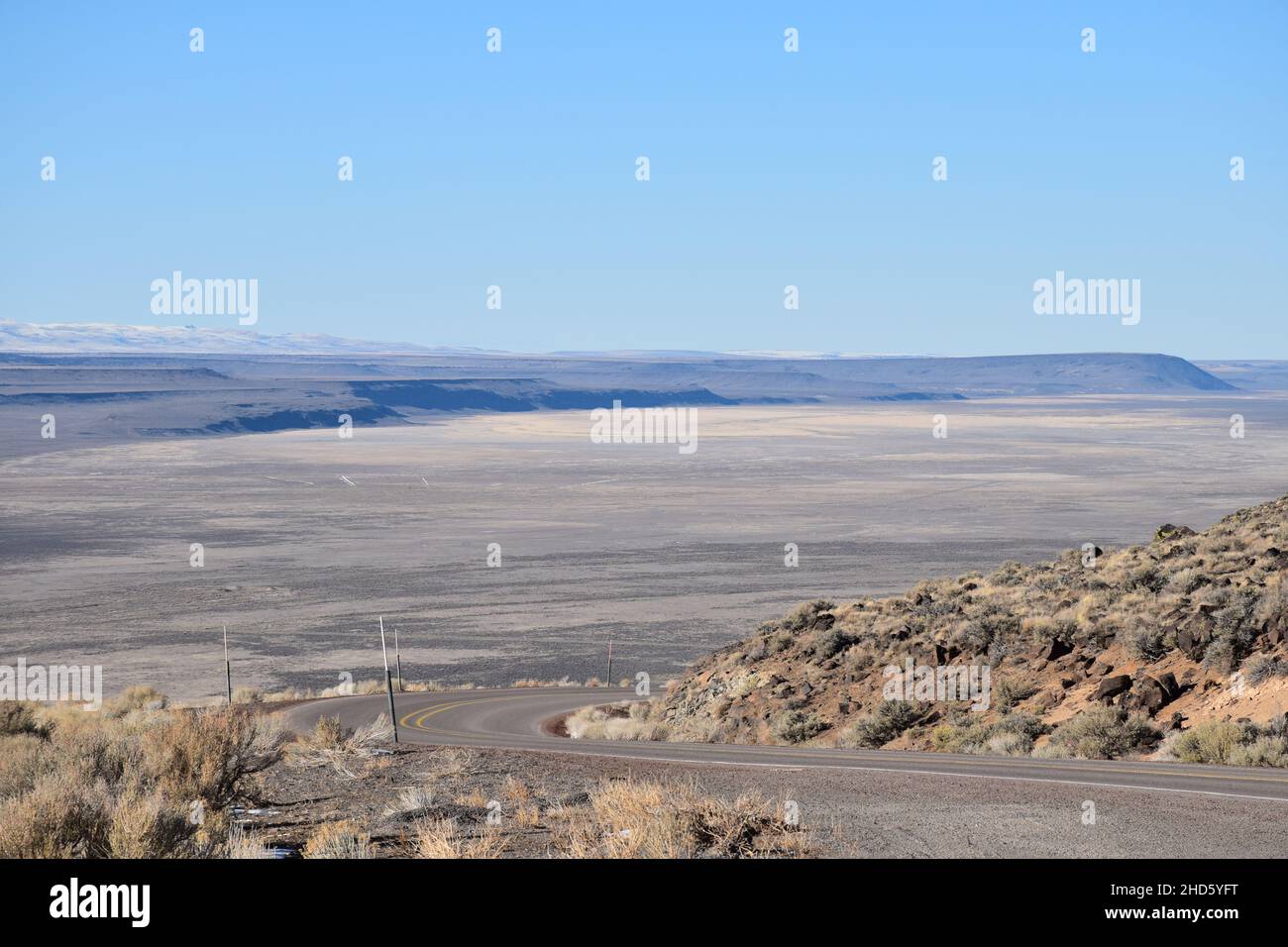 Views back across south eastern Oregon from the Langslet Monument Rest ...