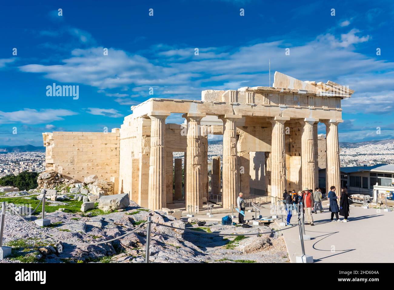 ATHENS, GREECE, 12 DECEMBER 2021: Entrance of the Parthenon Stock Photo ...