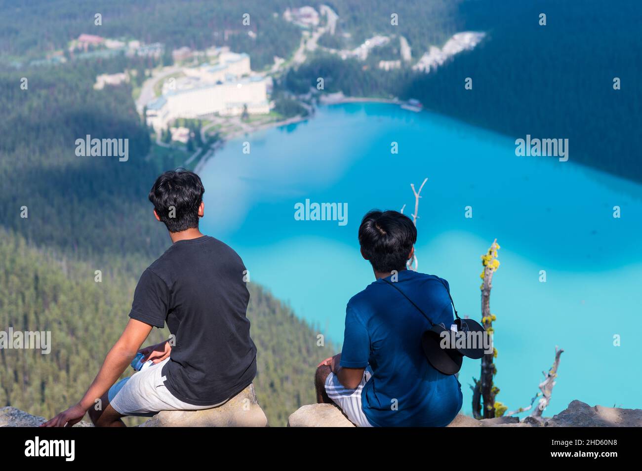 Close up back view hikers hi-res stock photography and images - Alamy