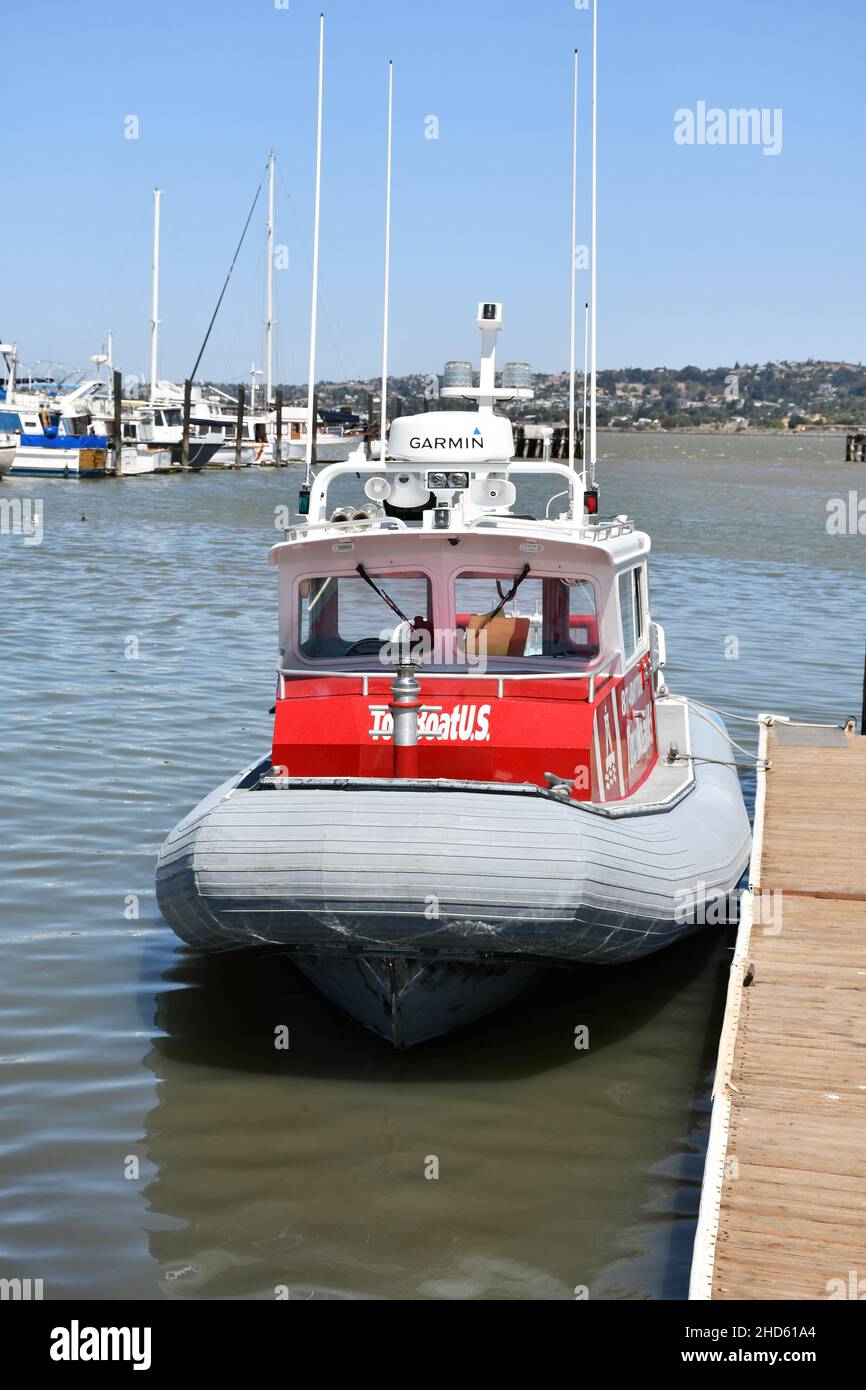 TowBoatUS towing vessel on San Francisco Bay, California. TowBoatUS is ...
