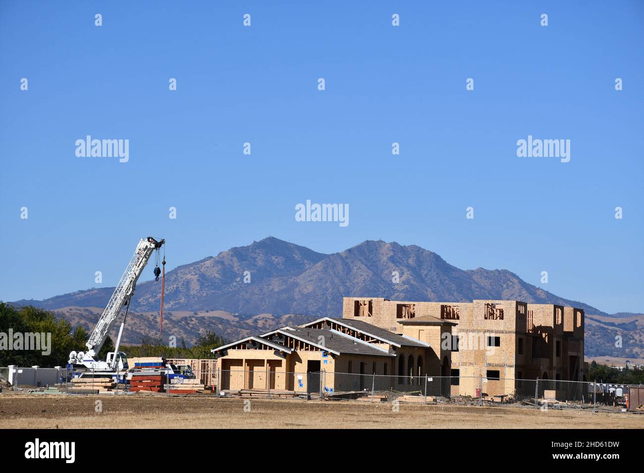 New home construction, Brentwood, California Stock Photo - Alamy