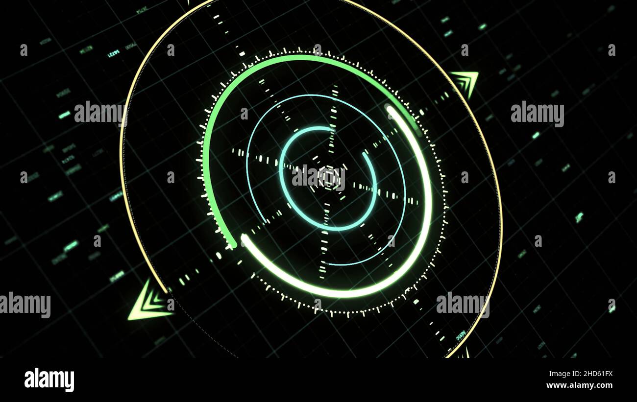Close up of modern design of elements for technology background ...
