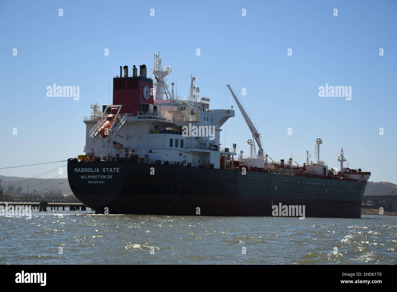 Bulk Freighter Magnolia State loading at Martinez. Commercial freight ...