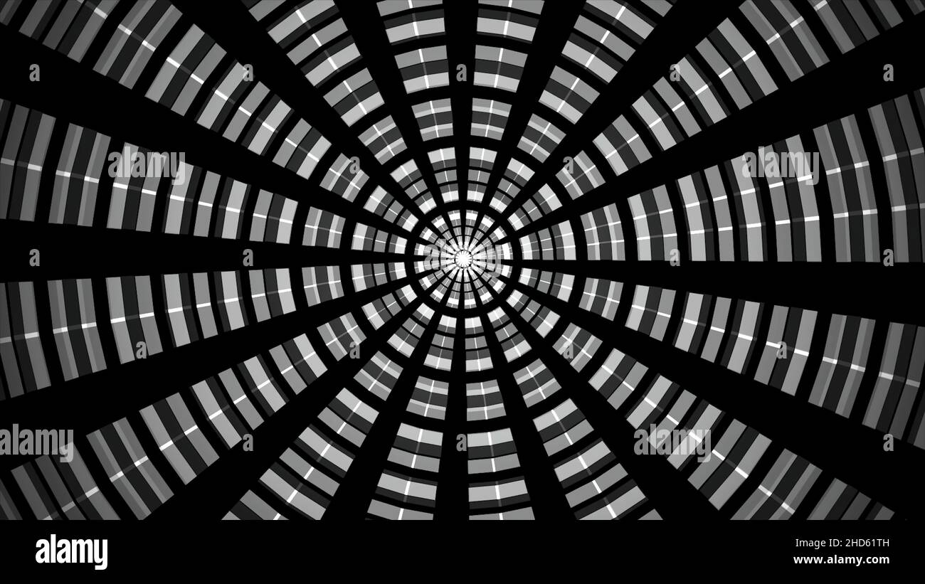 Background with concentric rings moving. Animation of radio wave, radar ...