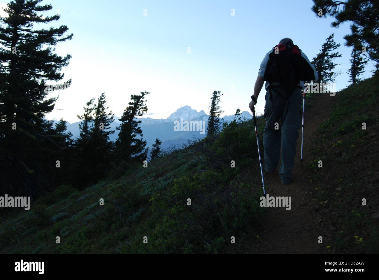 Hiking in the Cascades Stock Photo - Alamy