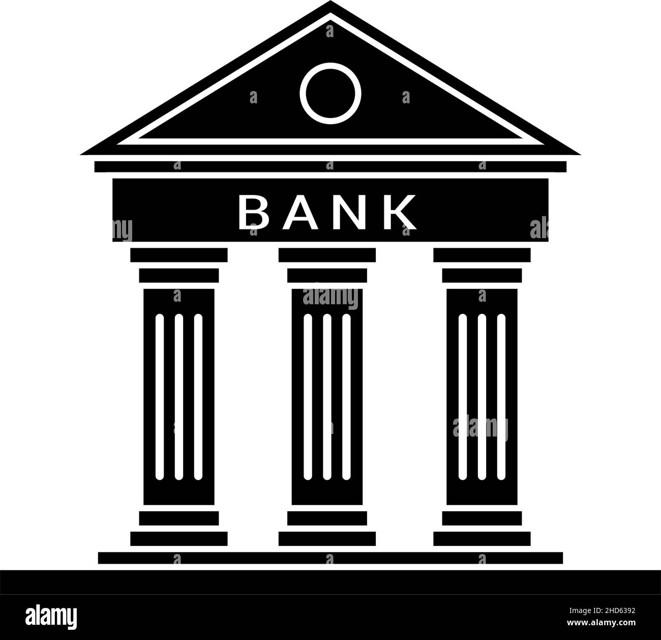 Bank icon hi-res stock photography and images - Alamy