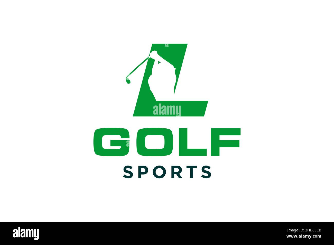 Alphabet letter icon logo L for Golf logo design vector template ...