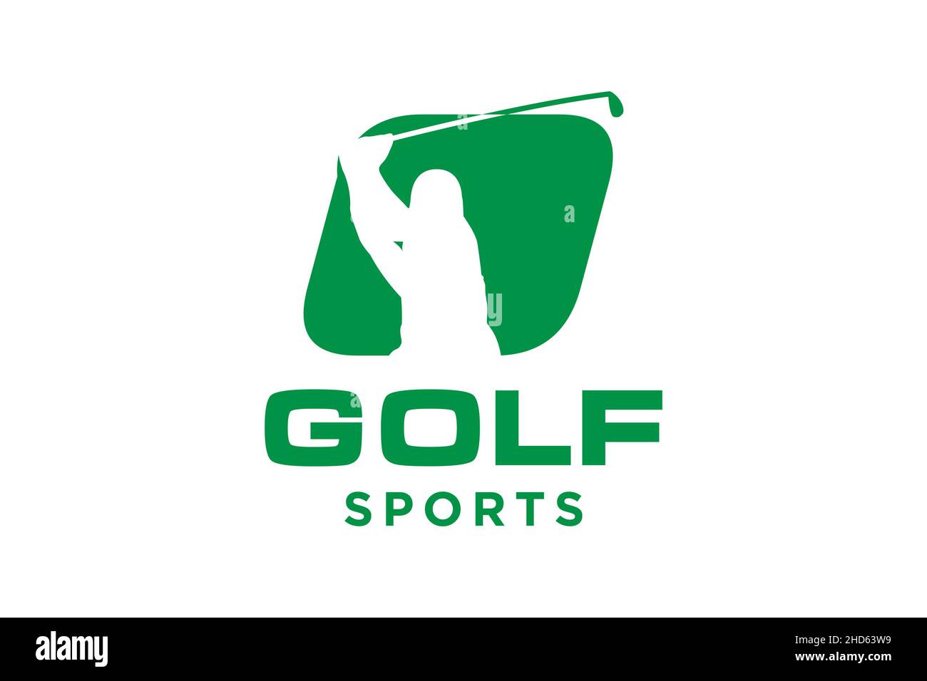 Alphabet letter icon logo O for Golf logo design vector template ...