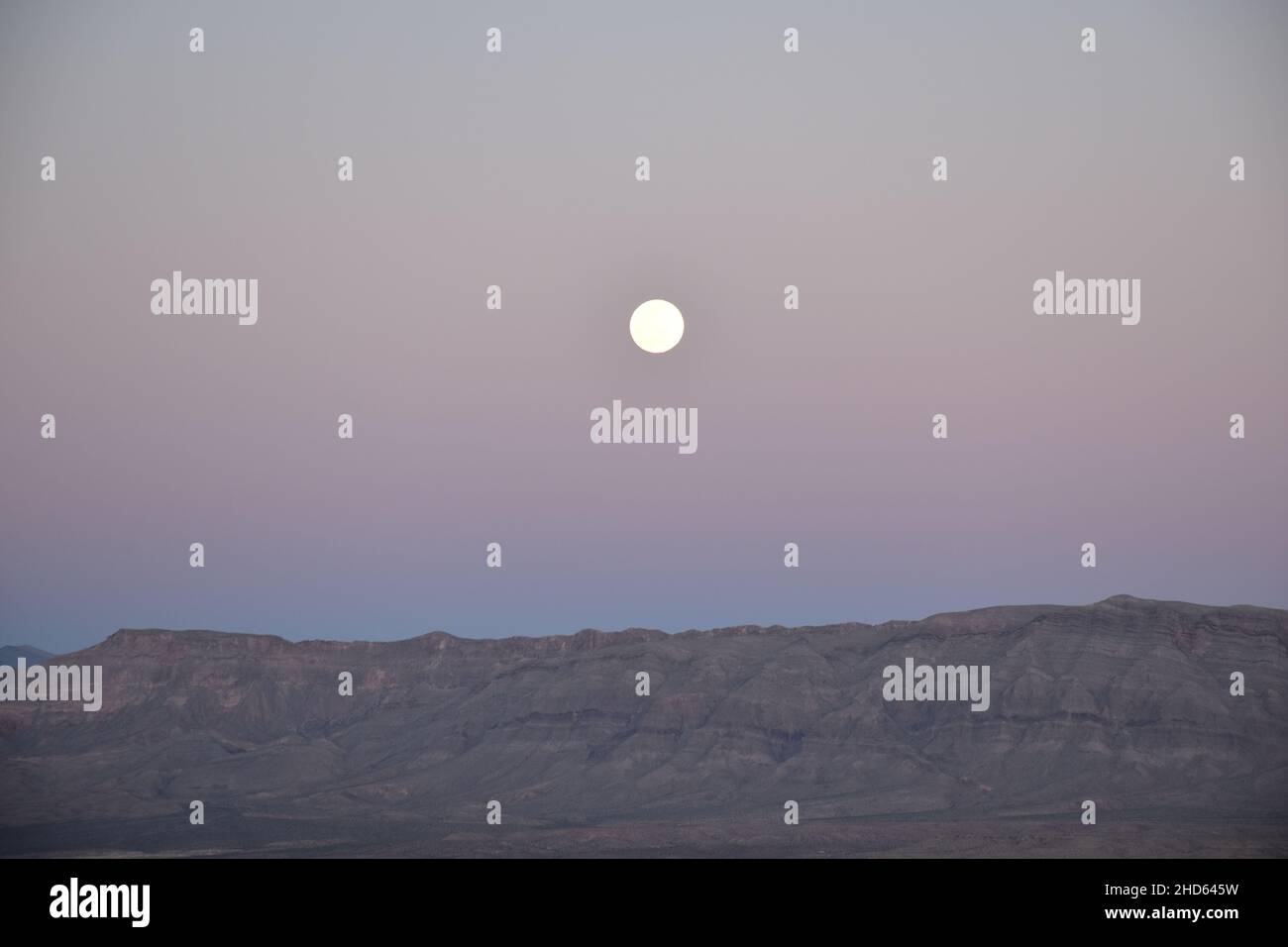 A full moon seen from Stewarts Point at the Lake Mead National ...