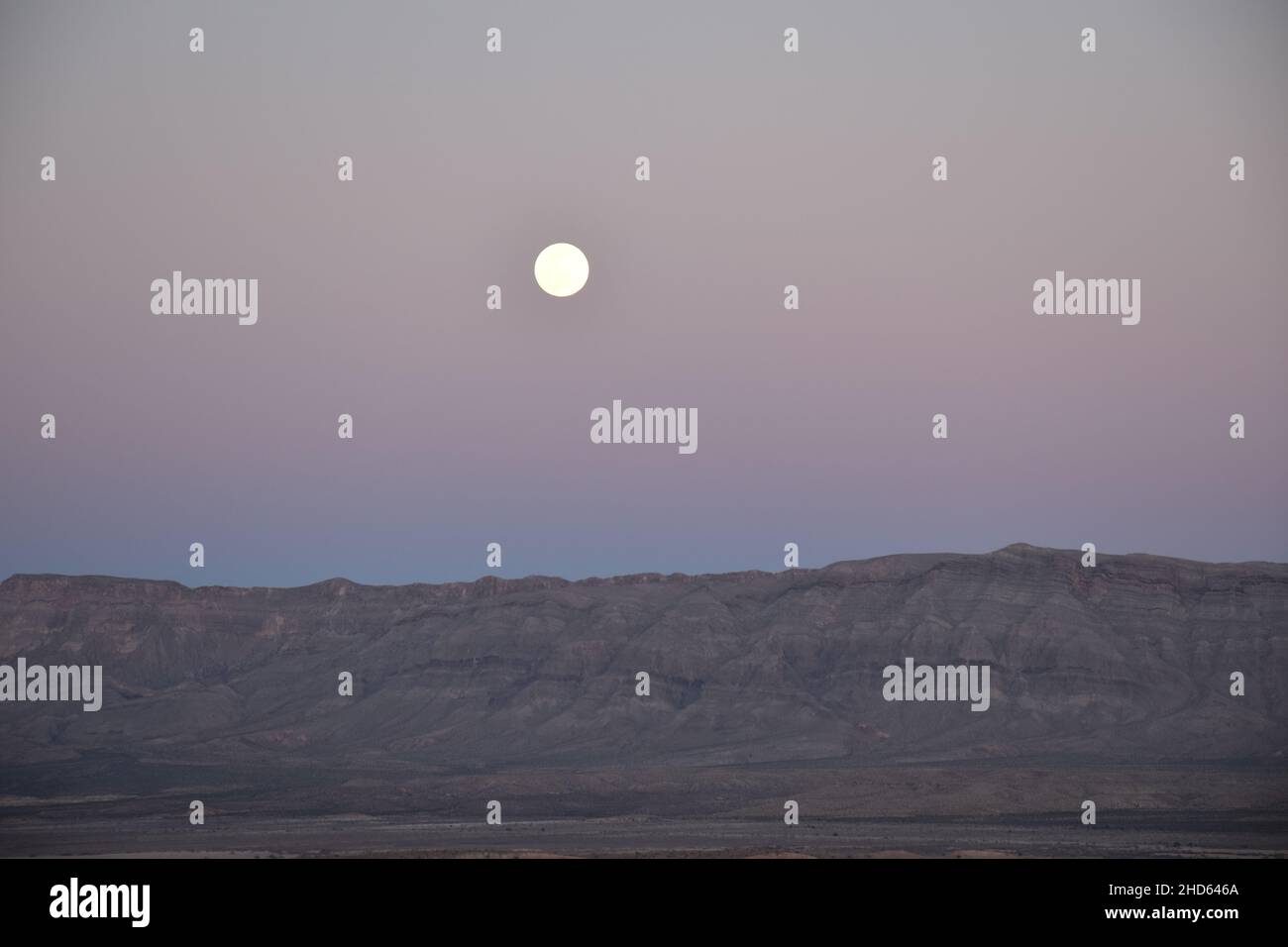 A full moon seen from Stewarts Point at the Lake Mead National ...