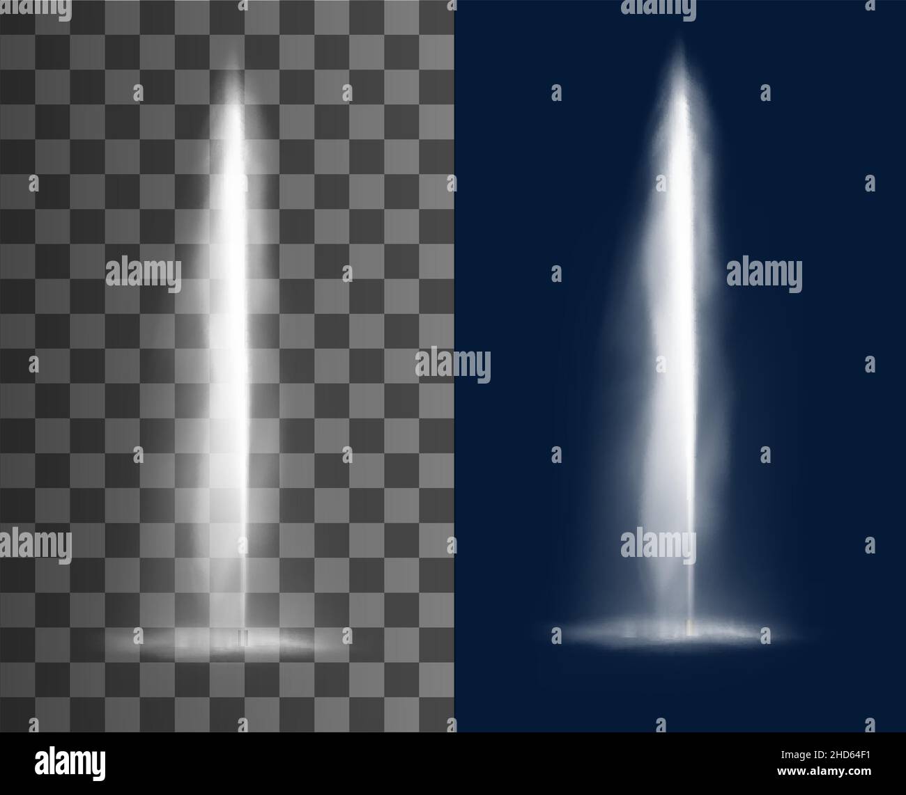 Vertical fountain cascade, water falling with splashes from flowing ...