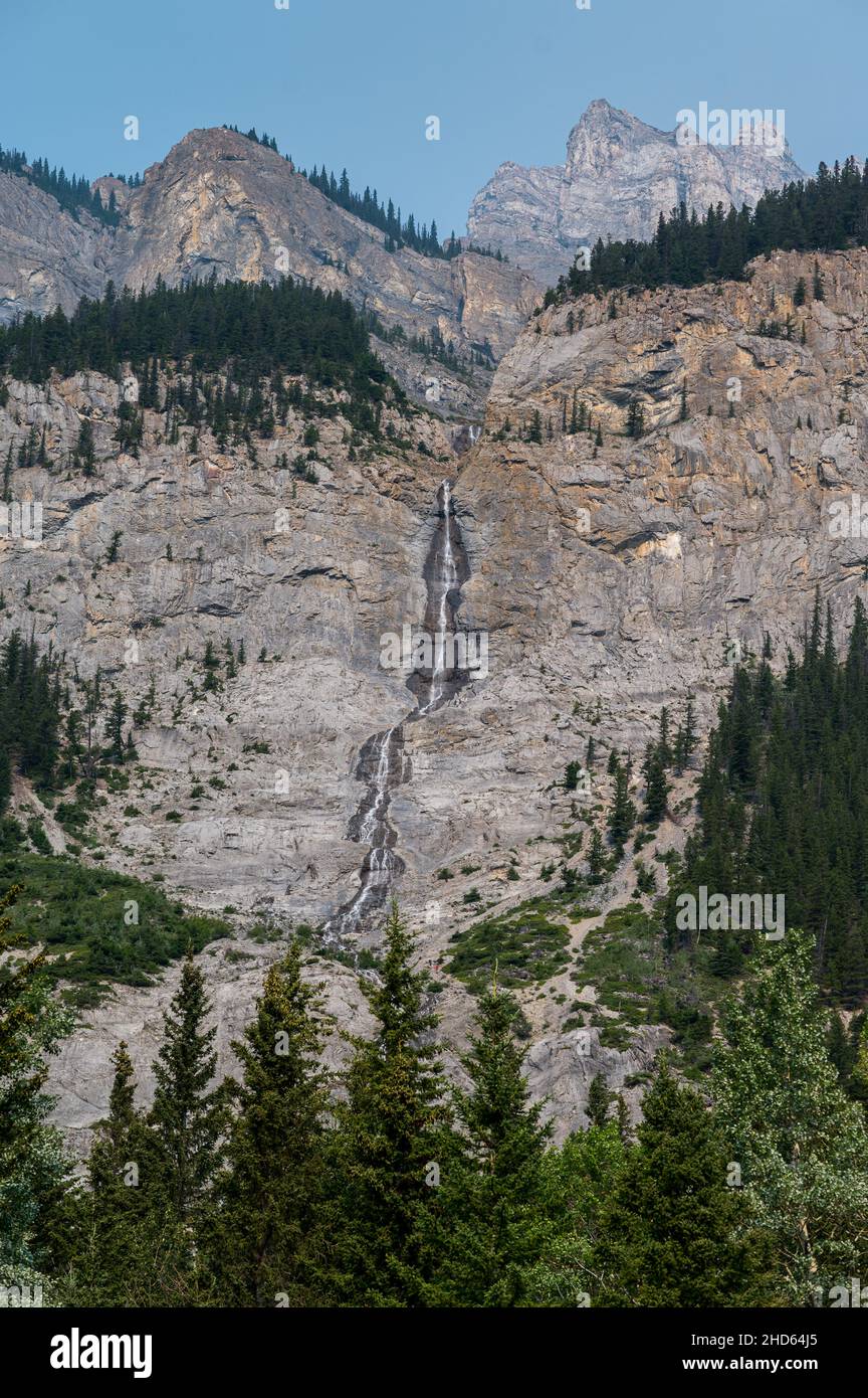 Cascade falls (third largest waterfalls in Alberta) at Banff National ...