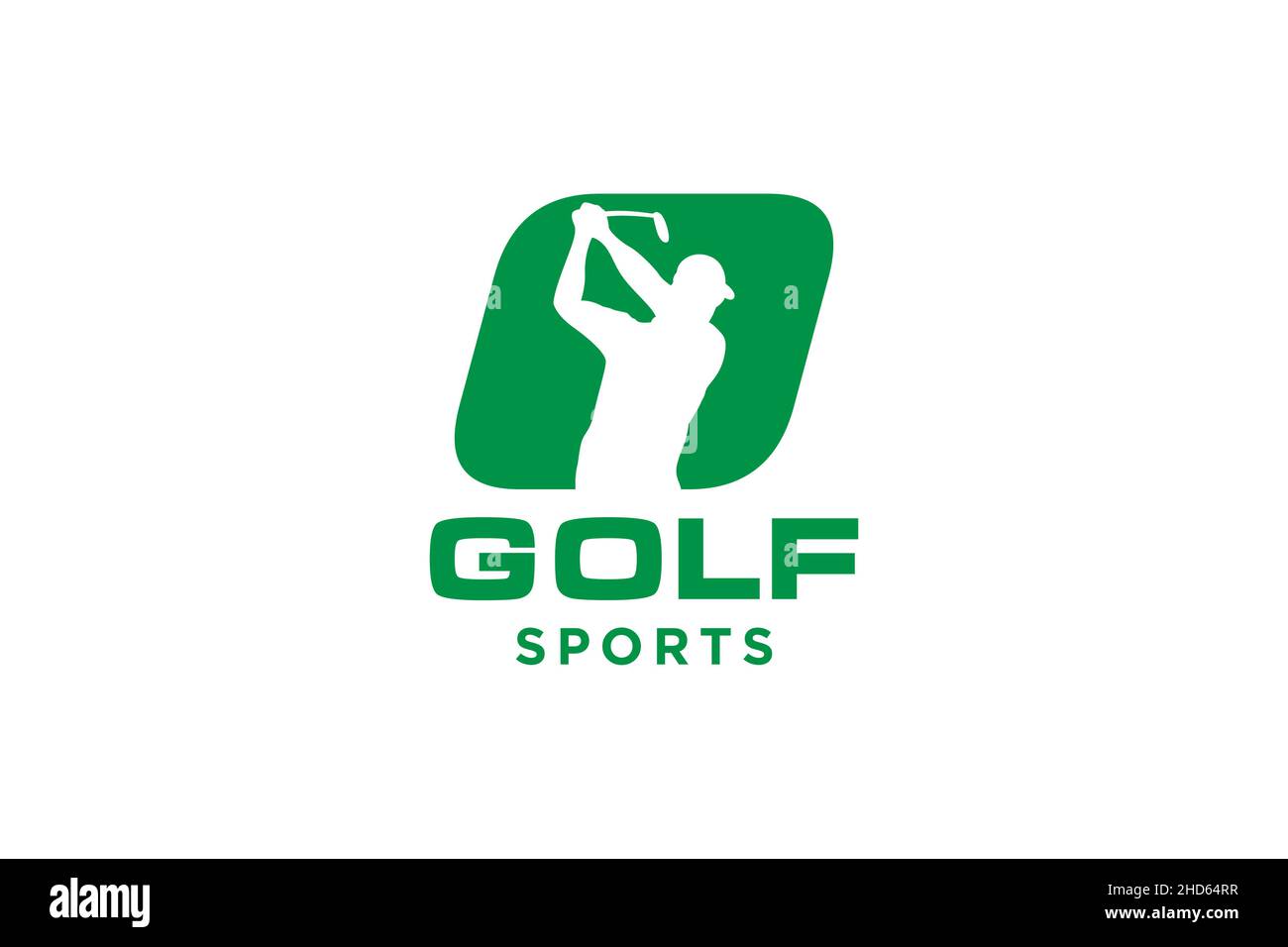 Alphabet letter icon logo O for Golf logo design vector template ...
