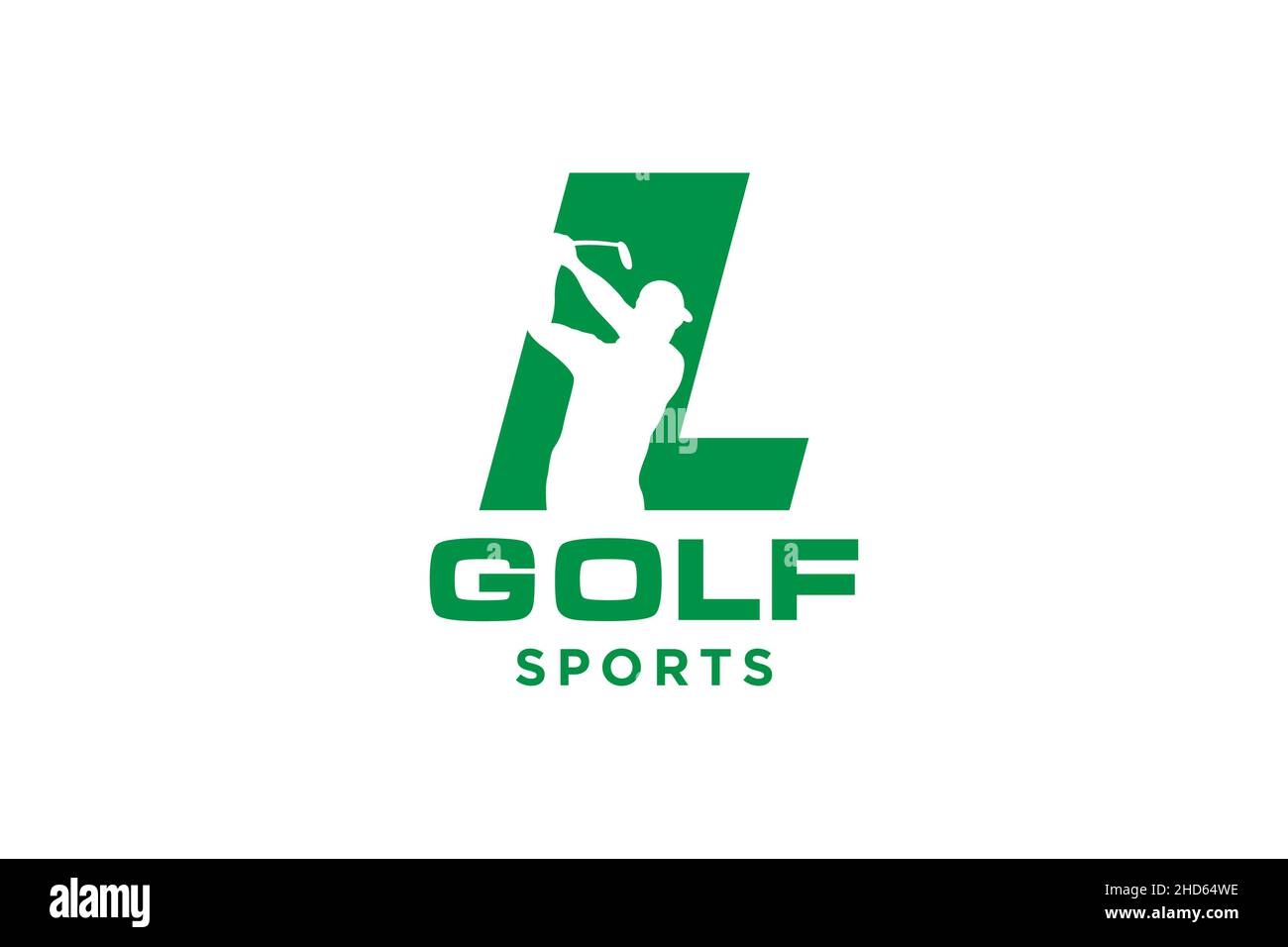 Alphabet letter icon logo L for Golf logo design vector template ...