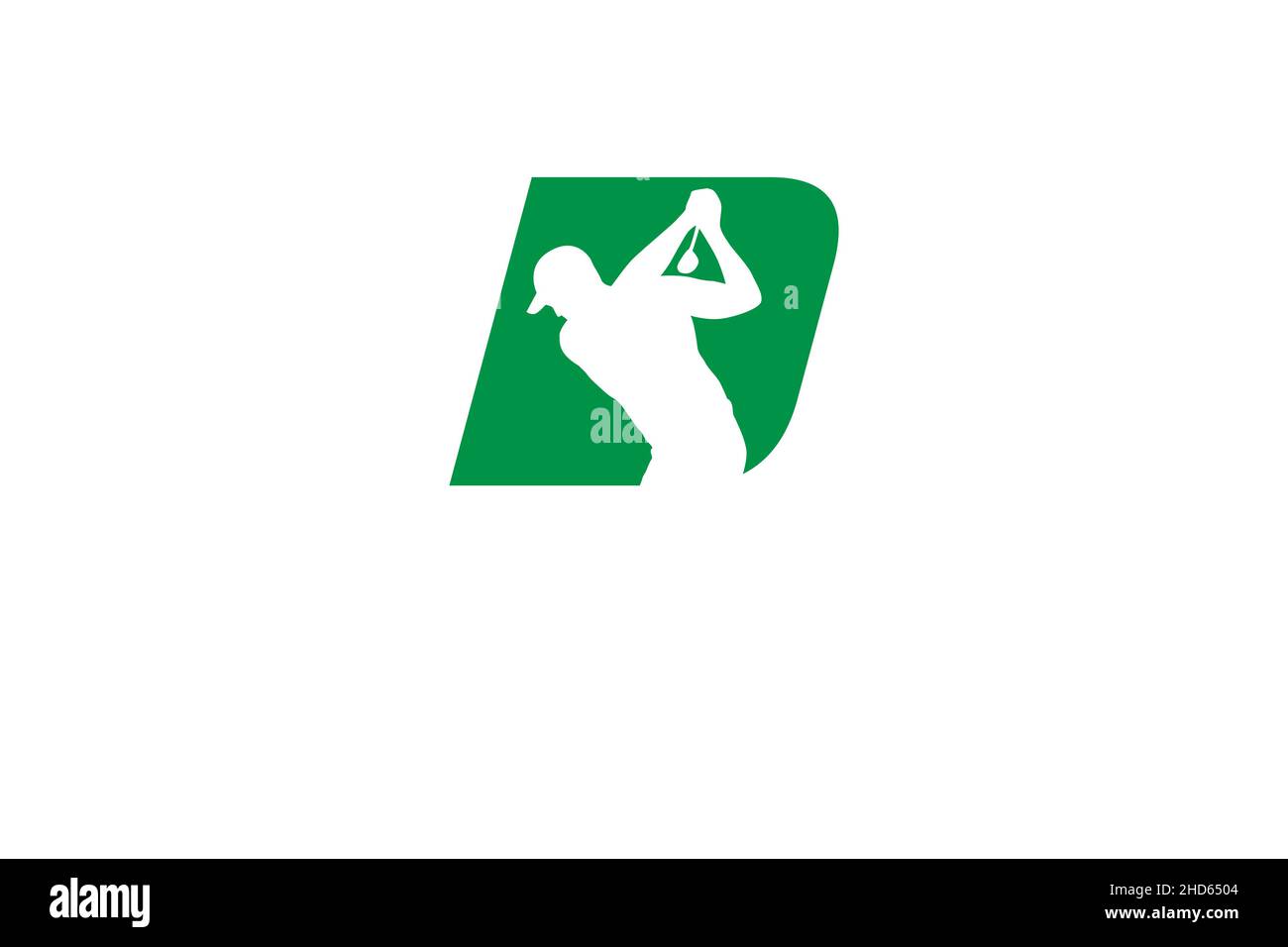 Alphabet letter icon logo D for Golf logo design vector template ...