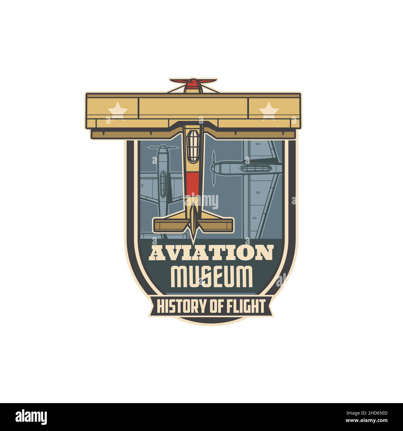 Museum aircraft Stock Vector Images - Alamy