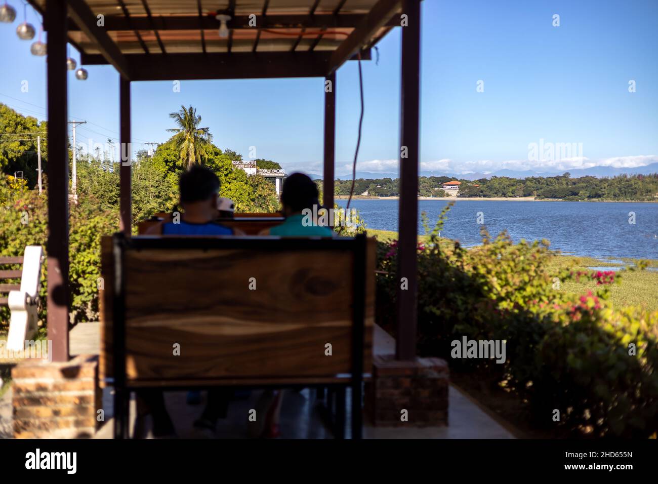 Beautiful landscape at Paoay Lake, Ilocos Norte, Philippines Stock ...