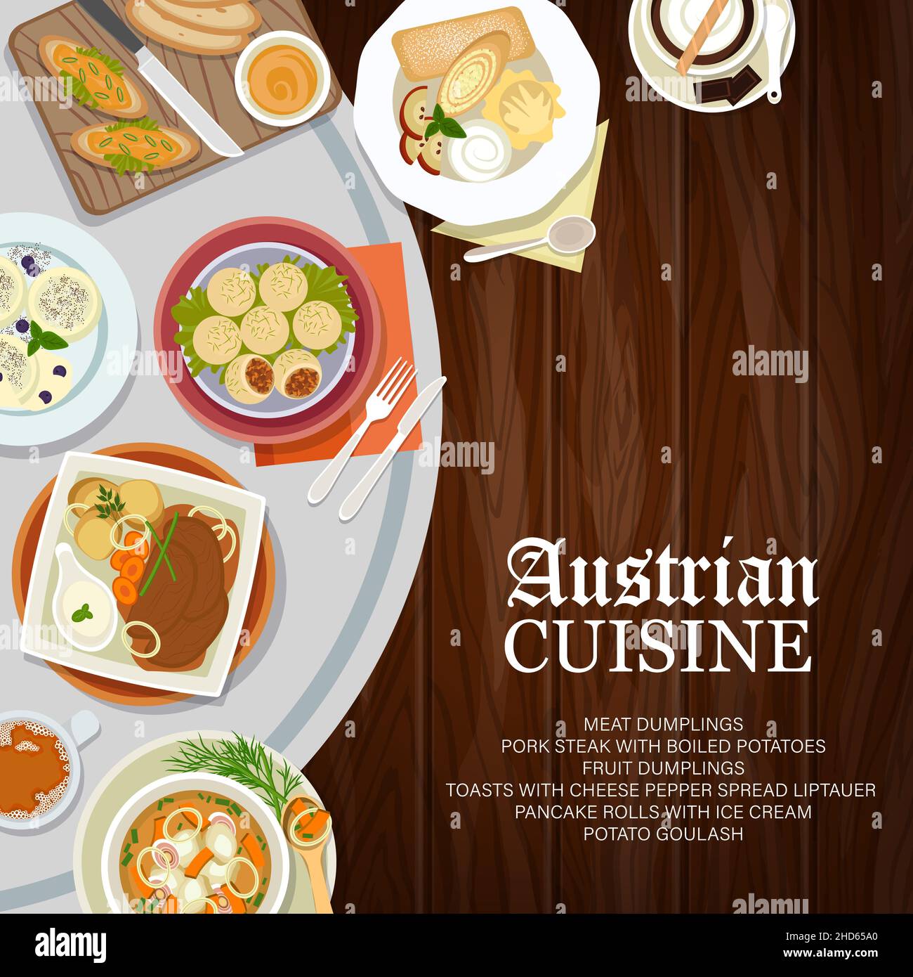 Palatschinken vector vectors Stock Vector Images - Alamy