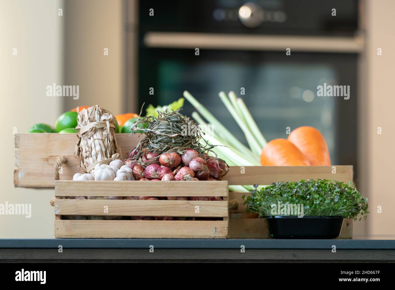 Group of vegetable Carrot, Potato, Lime, Tomato, Onion, Shallot bundle ...
