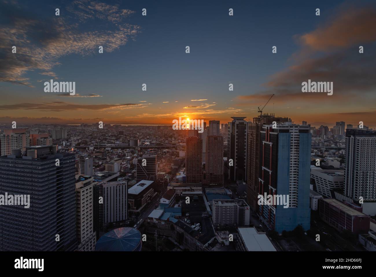 beautiful sunset and skylines at Manila, Philippines Stock Photo - Alamy