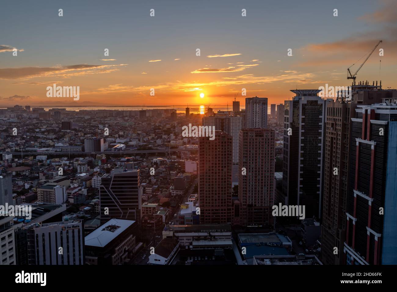 beautiful sunset and skylines at Manila, Philippines Stock Photo - Alamy