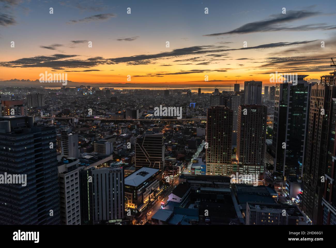 beautiful sunset and skylines at Manila, Philippines Stock Photo - Alamy