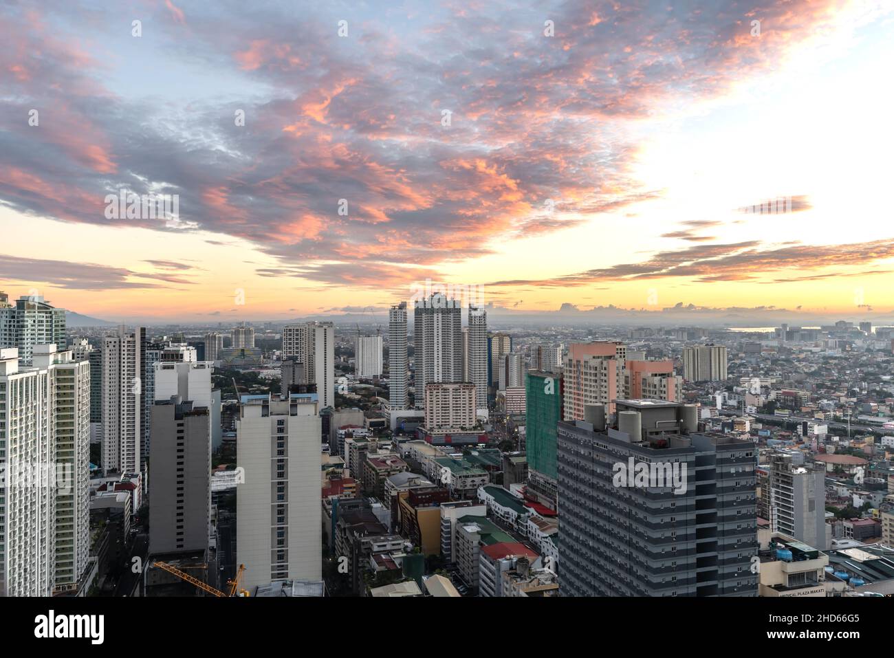 beautiful sunset and skylines at Manila, Philippines Stock Photo - Alamy