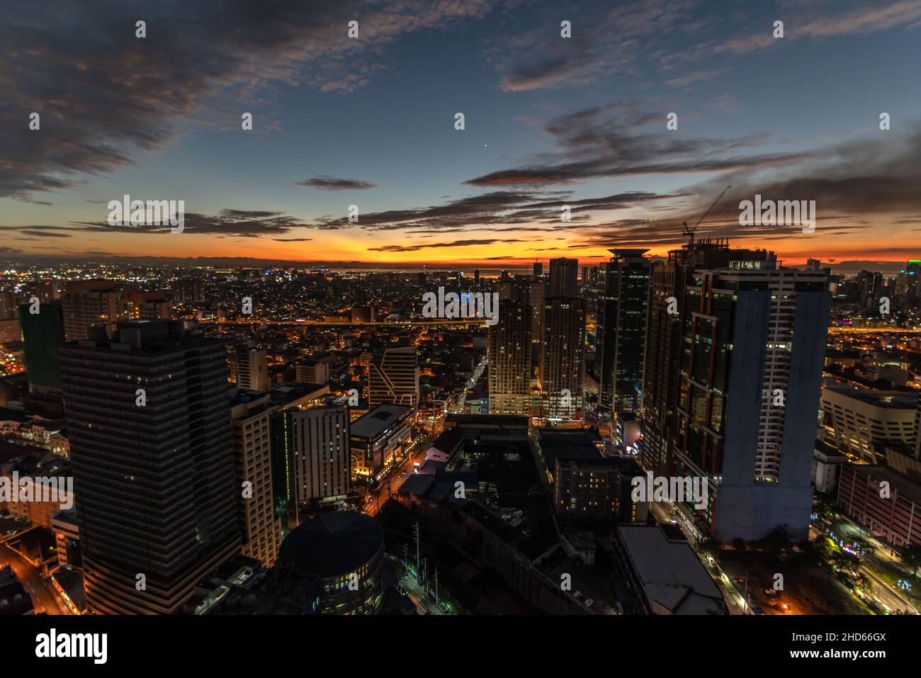 beautiful sunset and skylines at Manila, Philippines Stock Photo - Alamy